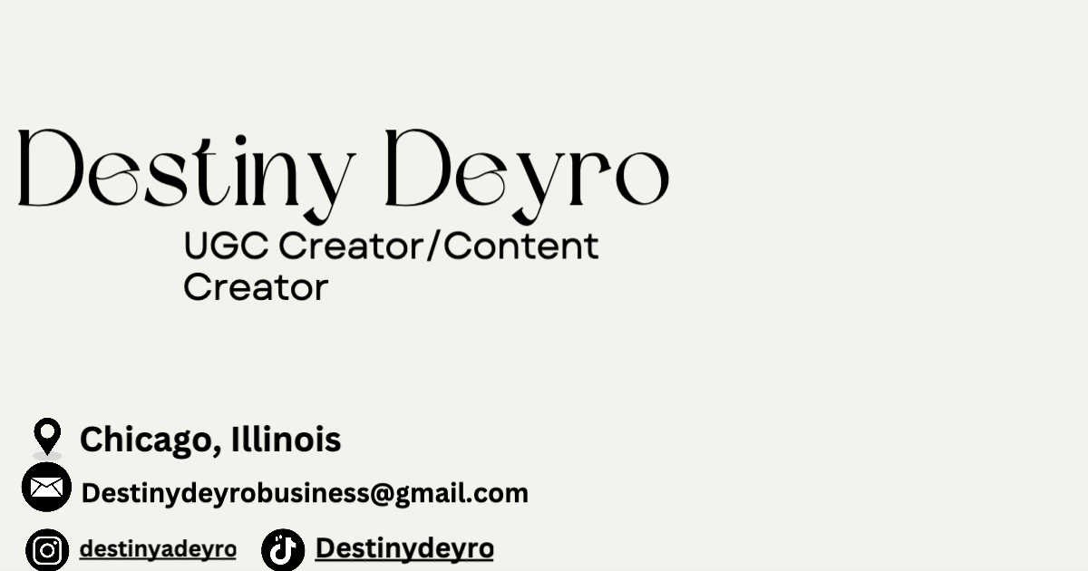 Destiny Deyro UGC